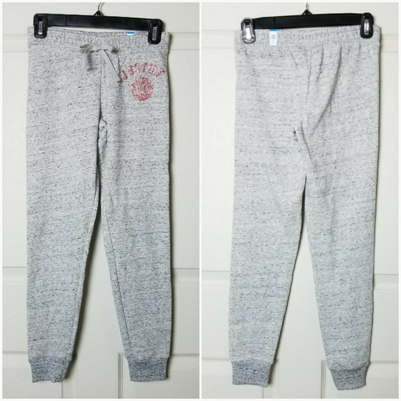 Justice | Bottoms | Justice Girls Sweatpants Gray Logo Glitter Size ...